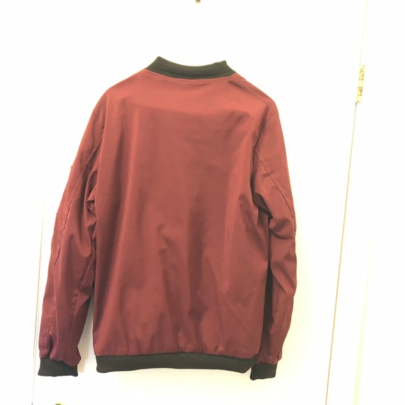 Newport | Jackets & Coats | Mens Maroon Bomber Lightweight Coat Xl ...
